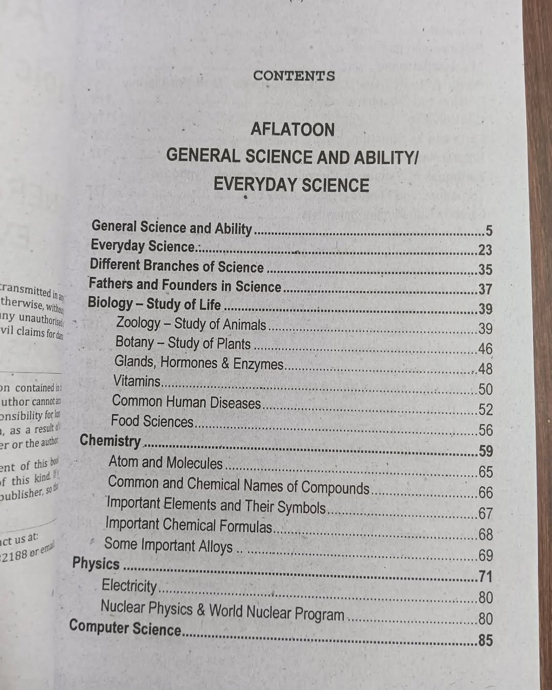 Aflatoon One Liner General Science and Ability / Everyday Sciences by ...