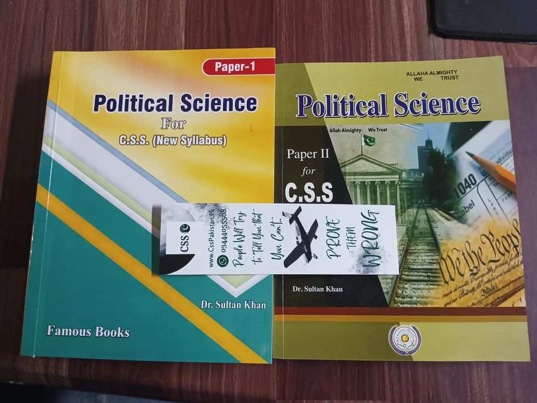 Political Science For CSS Part 1 and Part 2 by Sultan Khan - BookDeals.pk
